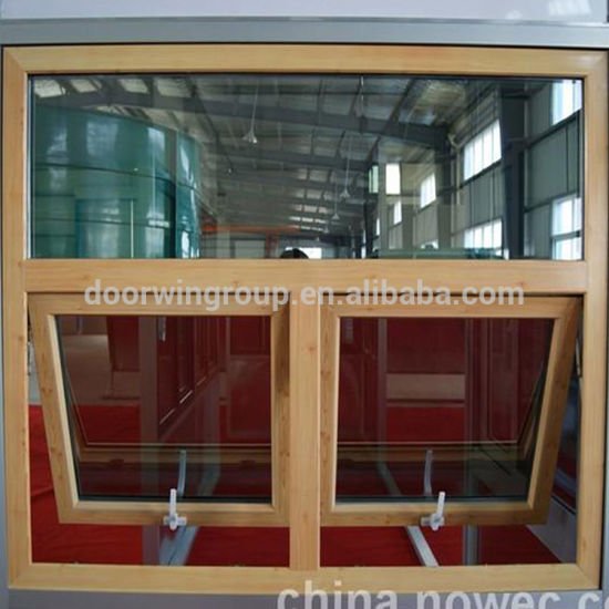 High Quality Awning Window Made of Solid Oak Wood and Tempered Double ...
