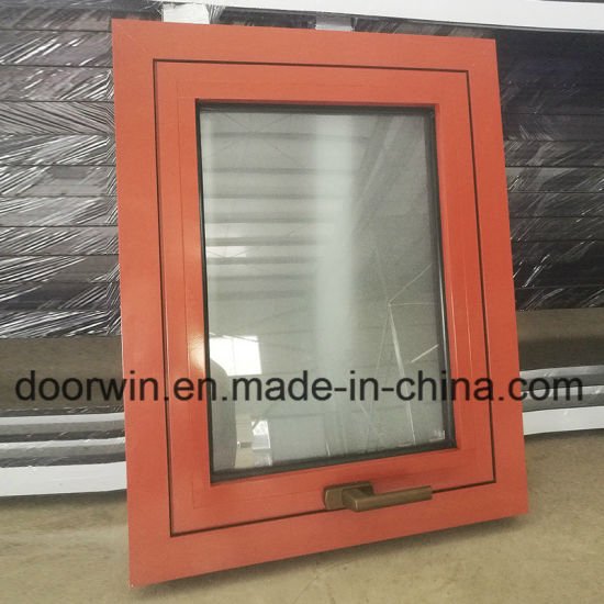 Top Hung Window Thermal Break Aluminum Window with Frosred Glass for S ...